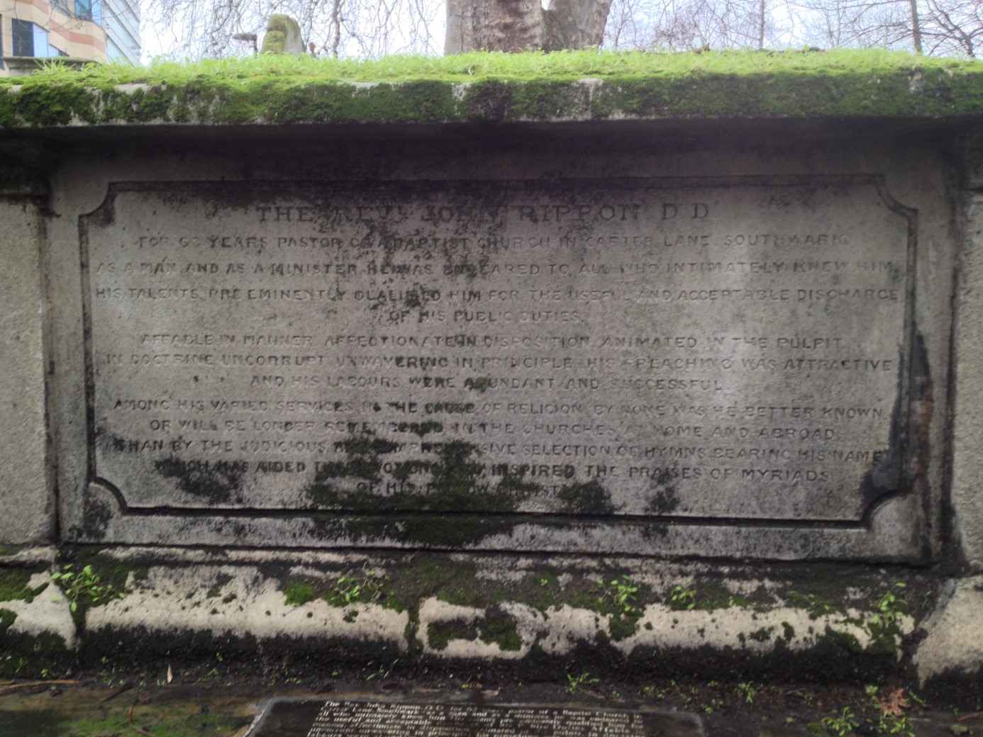 Grave of John Rippon | Plymouth Brethren Archive