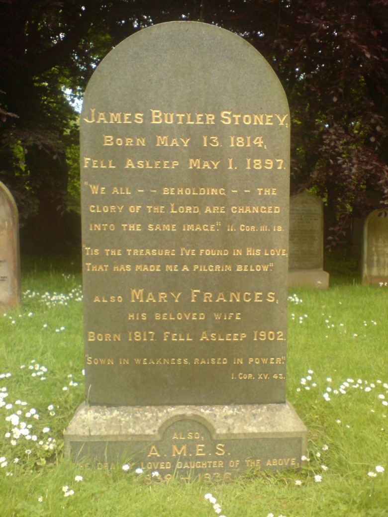 Grave of James Butler Stoney, wife, and daughter | Plymouth Brethren ...
