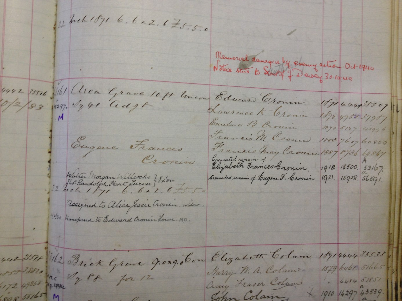 Grave of Edward Cronin and Family | Plymouth Brethren Archive